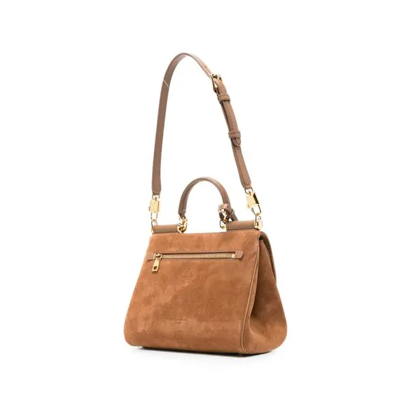 Dolce & Gabbana Calf Leather Top Handle Bag
