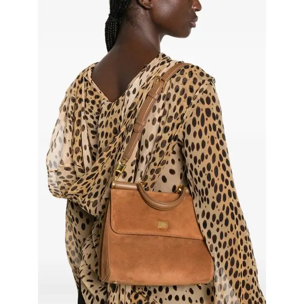 Dolce & Gabbana Calf Leather Top Handle Bag