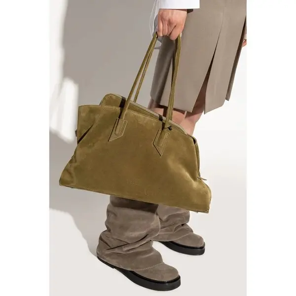 Attico Suede Tote Bag - Green
