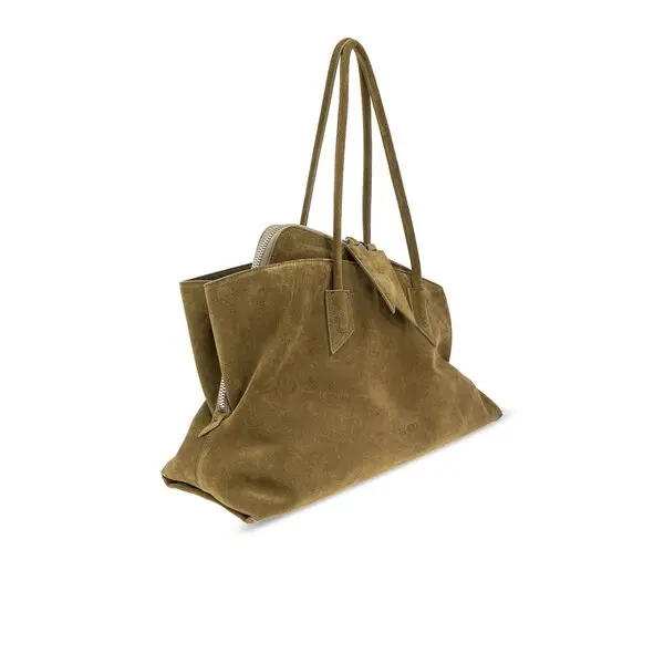 Attico Suede Tote Bag - Green