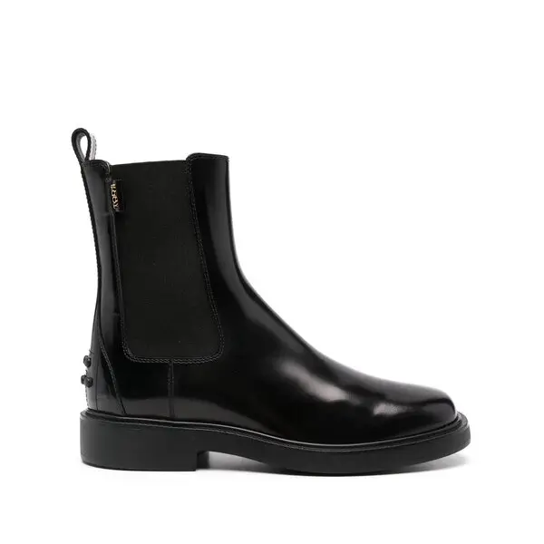TOD'S Calf Leather Chelsea Boots - Black