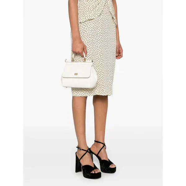 Dolce & Gabbana Calfskin Tote Bag - Cream