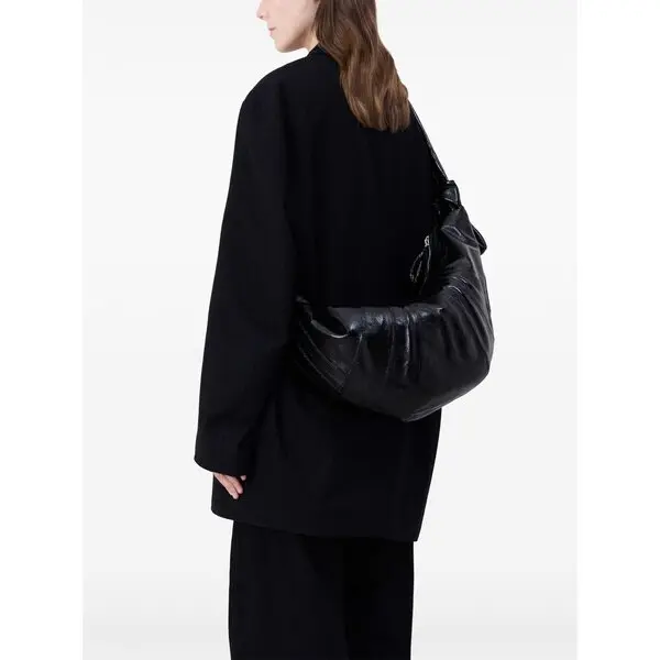 LEMAIRE Lemiare Coated Cotton Shoulder Bag - Black