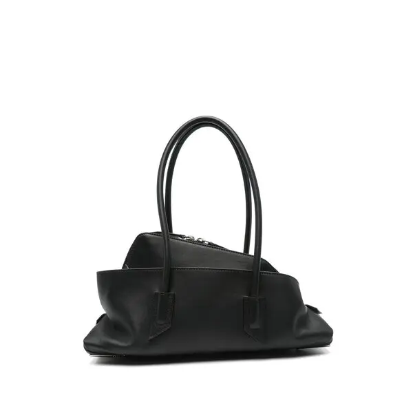 Attico Leather Tote Bag - Black