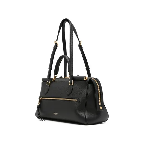 Dolce & Gabbana Leather Top Handle Bag - Black