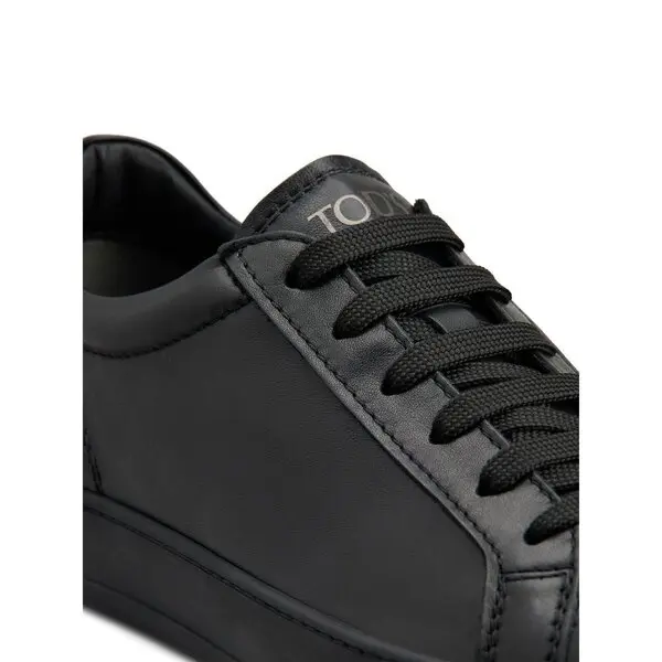 TOD'S Leather Low-top Sneakers - Black