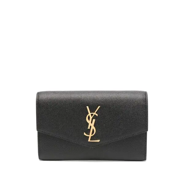 Saint Laurent Leather Clutch Bag - Black