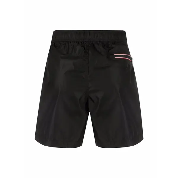 Moncler Swim Shorts With Logo Patch