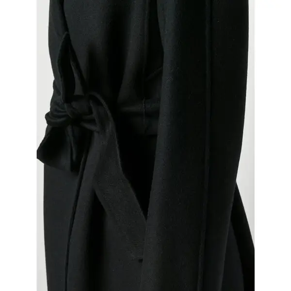 Max Mara Belted Wool Duster Coat - Black