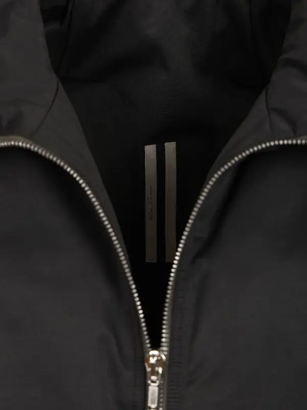 Rick Owens Dracuflight Hammered Leather Bomber Jacket - Black