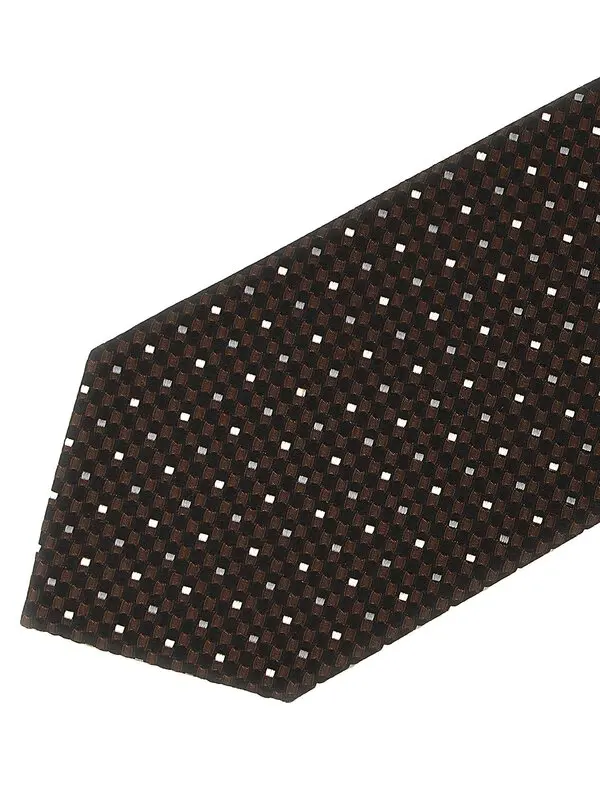 TOM FORD Silk Neck Tie - Brown