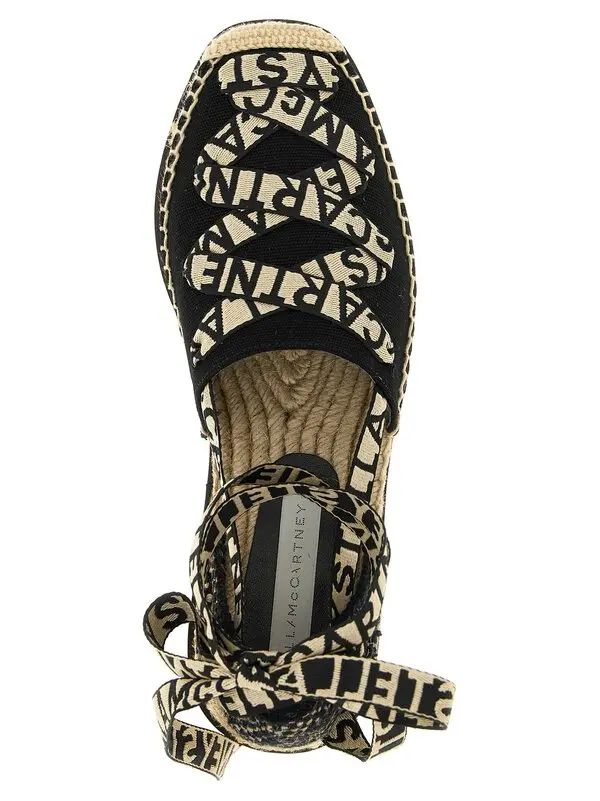 Stella McCartney Gaia Espadrilles With Logo Ankle Straps - Multicolor