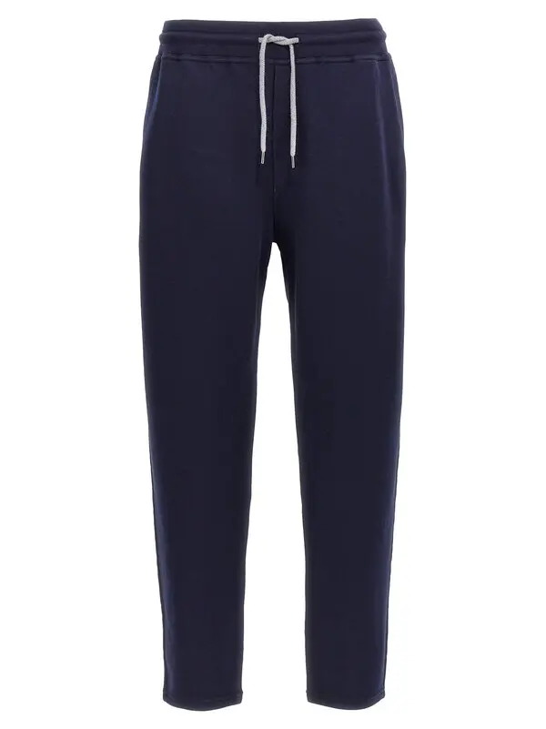 Brunello Cucinelli Cotton Blend Joggers - Blue
