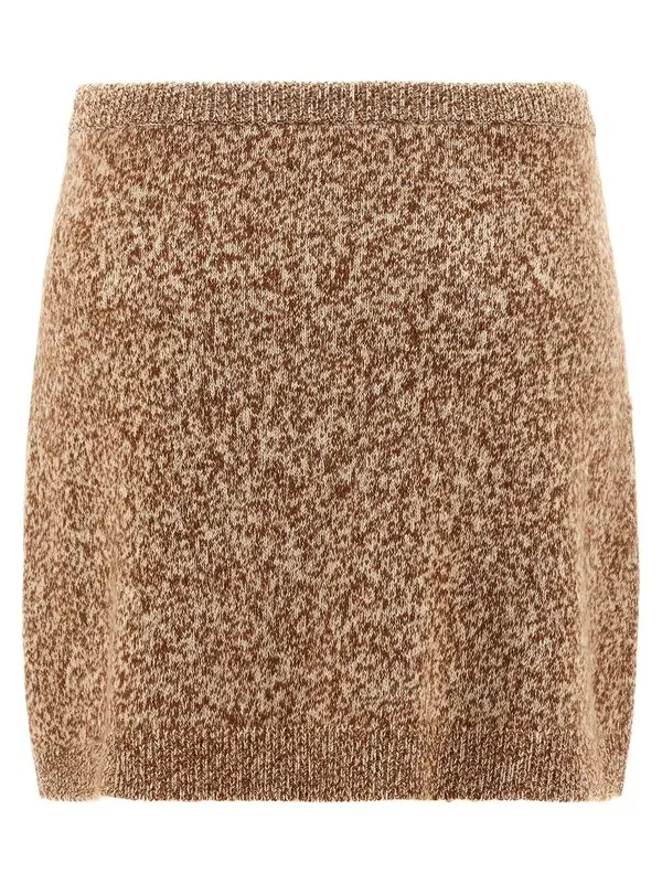 Versace Mouline' Cashmere Blend Knit Mini Skirt