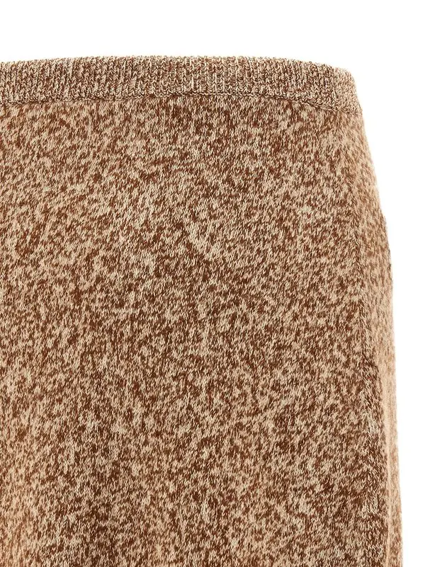 Versace Mouline' Cashmere Blend Knit Mini Skirt - Multicolor