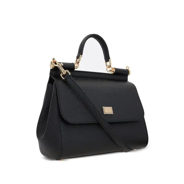 Dolce & Gabbana Tote Bag With Top Handle And Shoulder Strap - Black