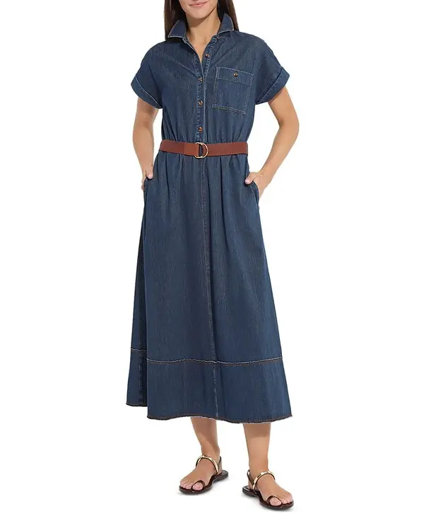 Lyssé Zelda Midi Belted Denim Dress