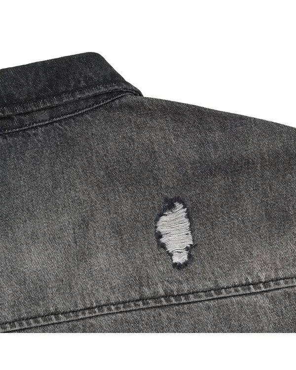 RtA Distressed Zip Shirt