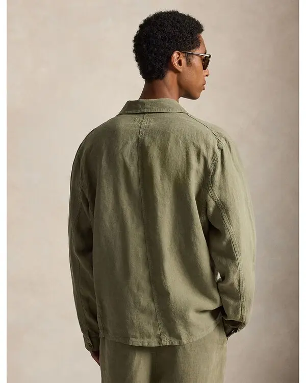 Polo Ralph Lauren Linen Utility Jacket - Green