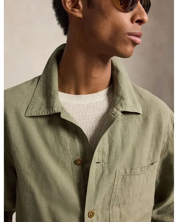 Polo Ralph Lauren Linen Utility Jacket - Green