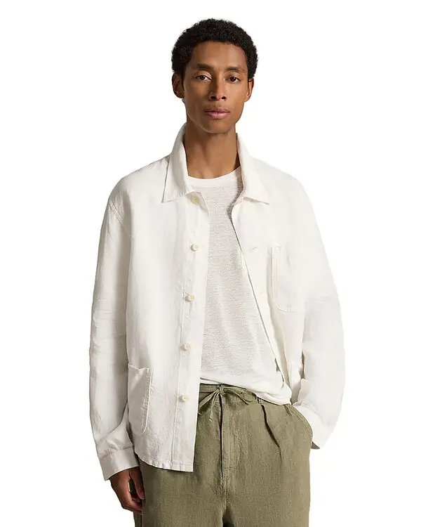 Polo Ralph Lauren Linen Utility Jacket - White