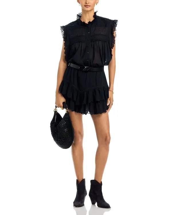 Isabel Marant Étoile Dersia" Embroidered Cotton Blouse