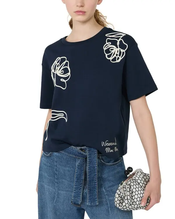 Max Mara Wkdsala Embroidered Tee