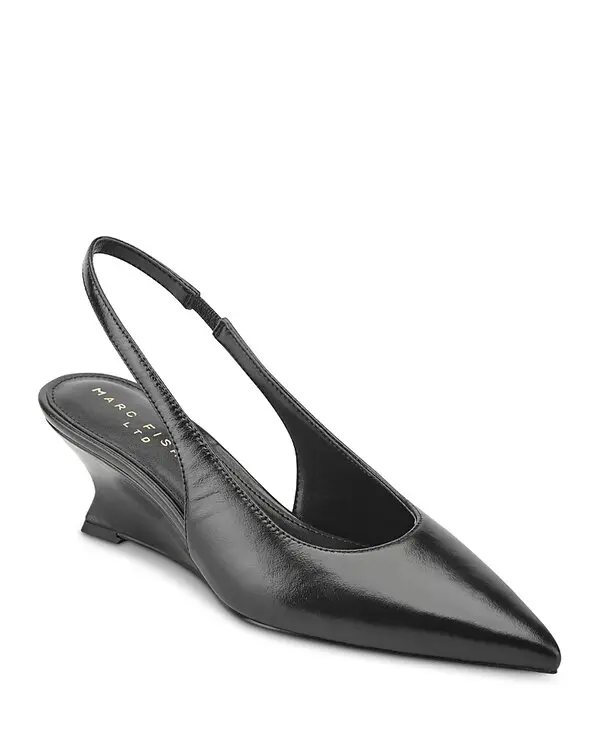 MARC FISHER LTD. Slingback Wedge Pumps - Black