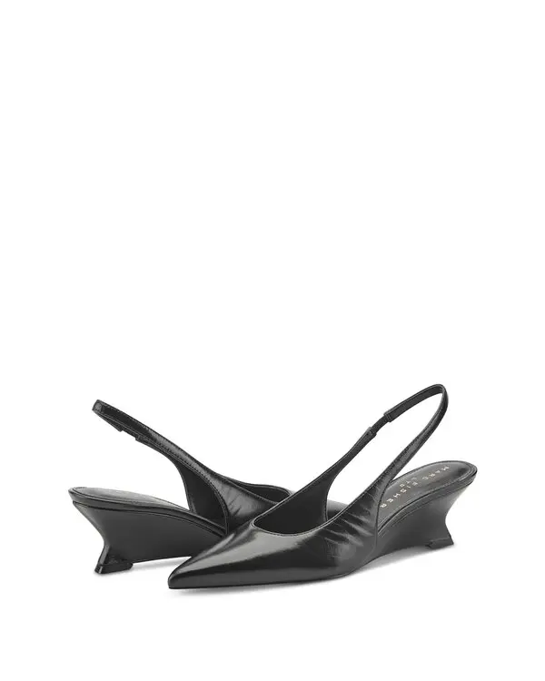 MARC FISHER LTD. Slingback Wedge Pumps - Black