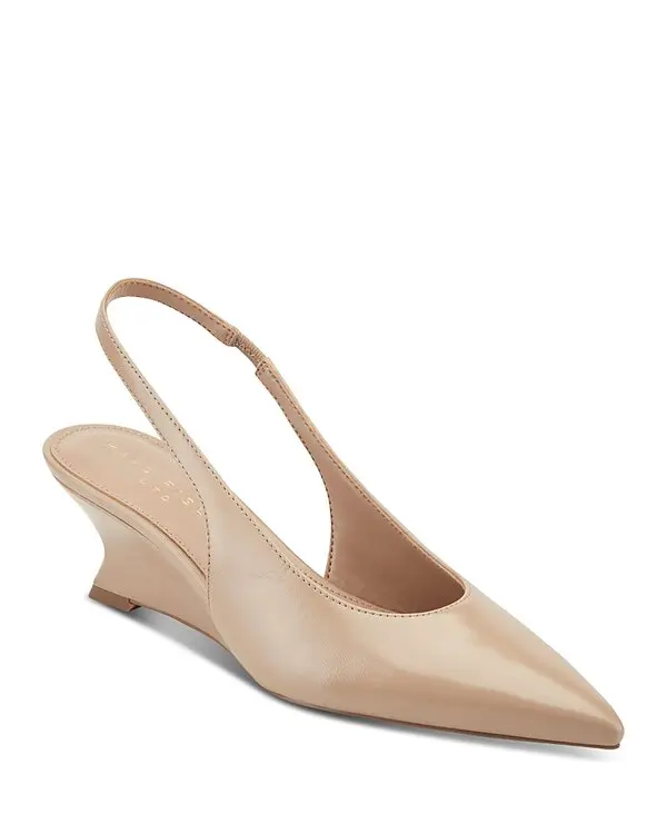 MARC FISHER LTD. Slingback Wedge Pumps - Medium Natural