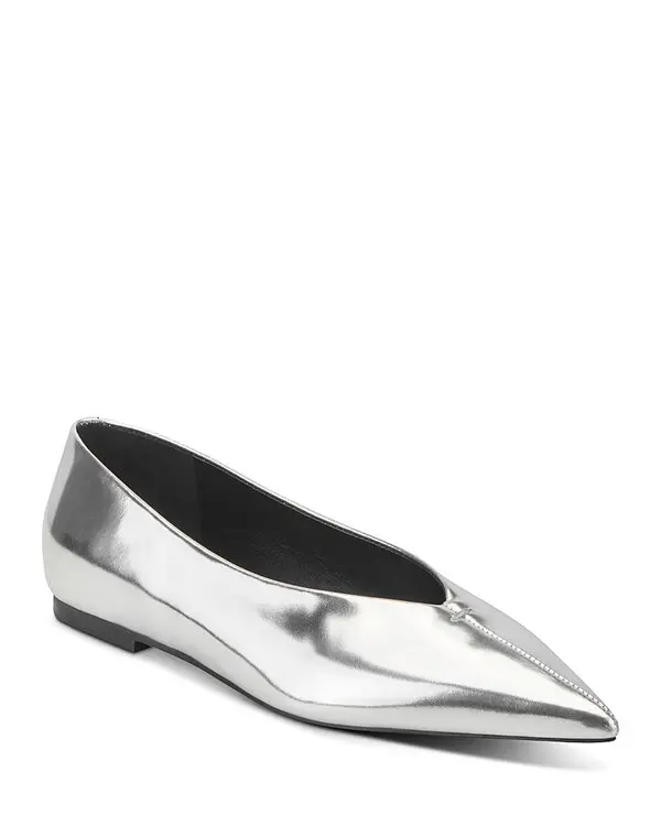 MARC FISHER LTD. Casee Pointed Flats - Silver