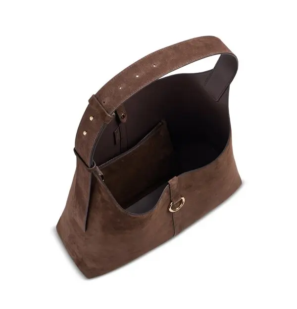 Strathberry Kite Maxi Suede Hobo Bag