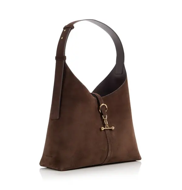 Strathberry Kite Maxi Suede Hobo Bag