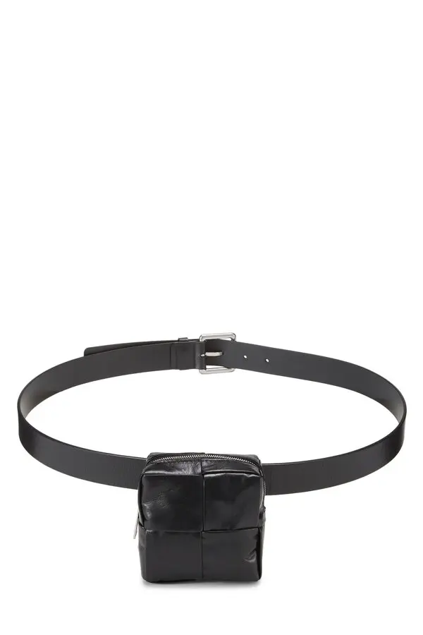 Bottega Veneta Maxi Intrecciato Cassette Belt Bag - Black