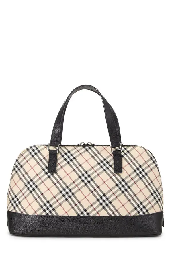 Burberry Check Bowler Handbag