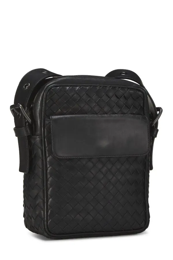 Bottega Veneta Intrecciato Flap Pocket Messenger Bag