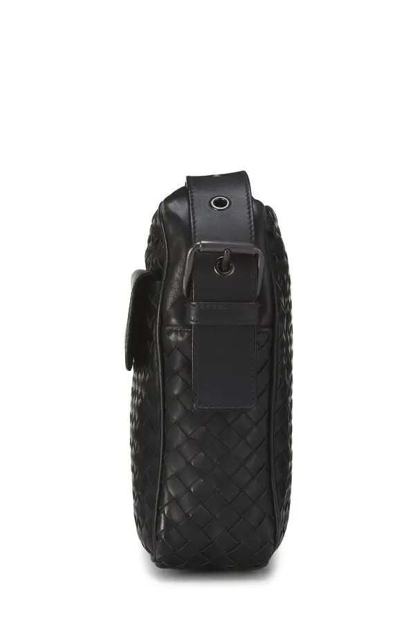Bottega Veneta Intrecciato Flap Pocket Messenger Bag