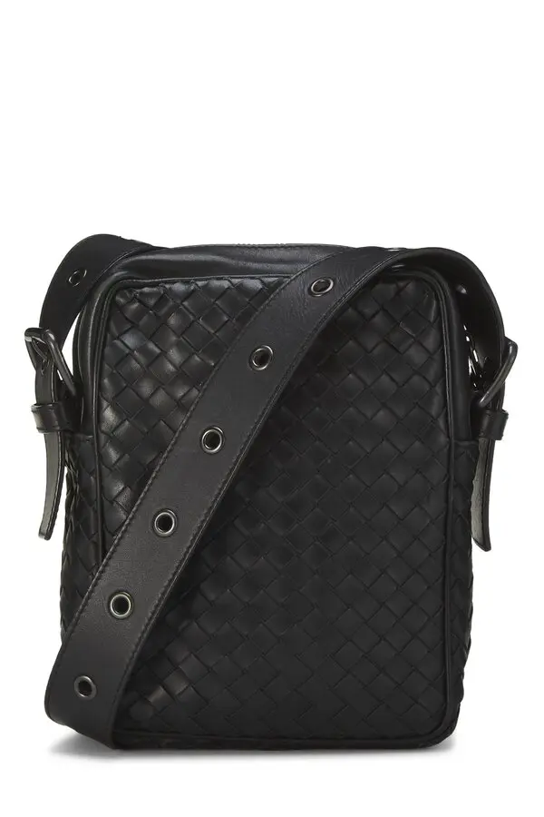 Bottega Veneta Intrecciato Flap Pocket Messenger Bag