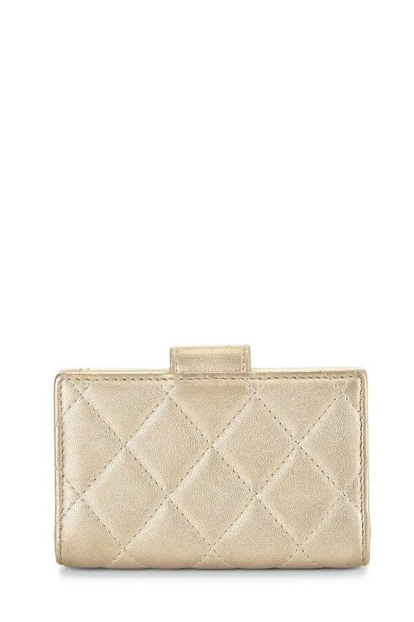 Chanel Quilted Lambskin Compact Card Case