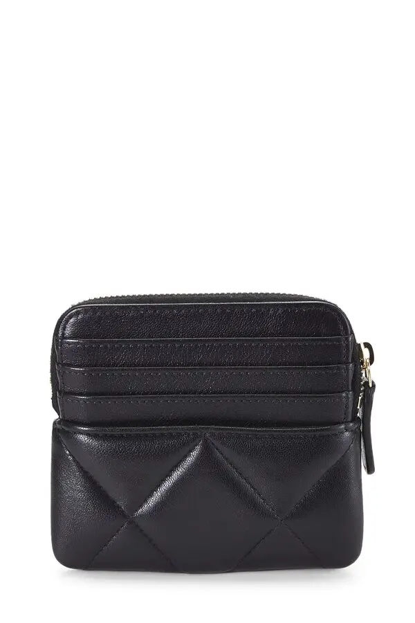 Chanel Quilted Lambskin 19 Zip Coin Purse