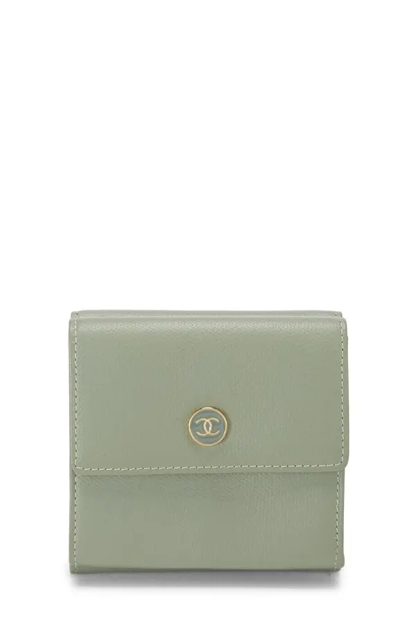 Chanel Calfskin Compact Wallet - Green
