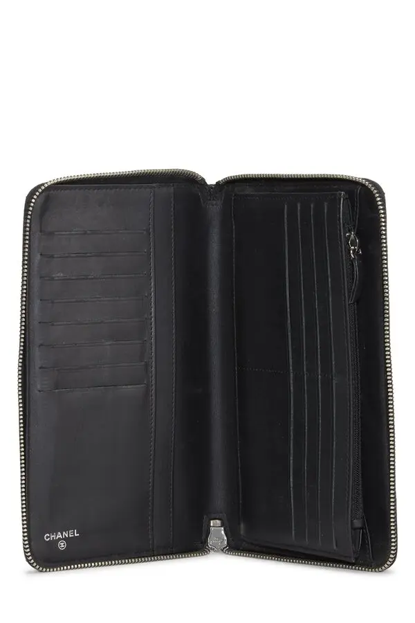 Chanel Quilted Caviar Zip Around Organizer Wallet