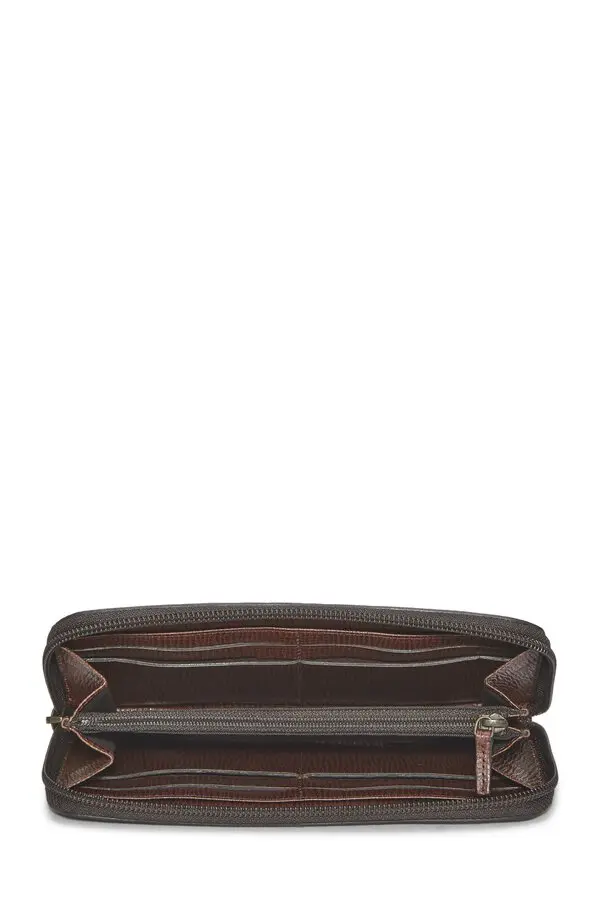 Fendi Zucca Coated Canvas Zip Wallet
