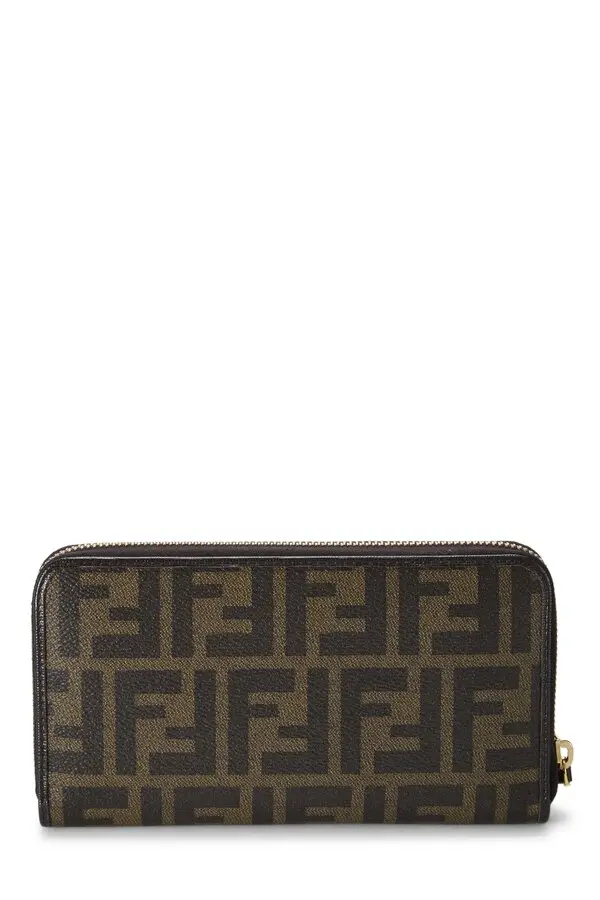 Fendi Zucca Coated Canvas Zip Wallet
