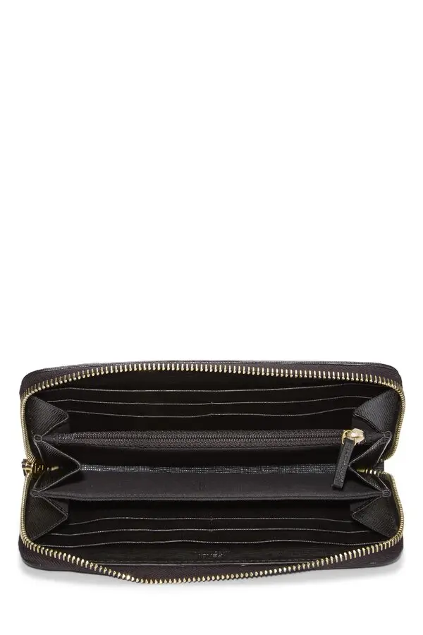 Fendi Zucca Coated Canvas Zip Wallet