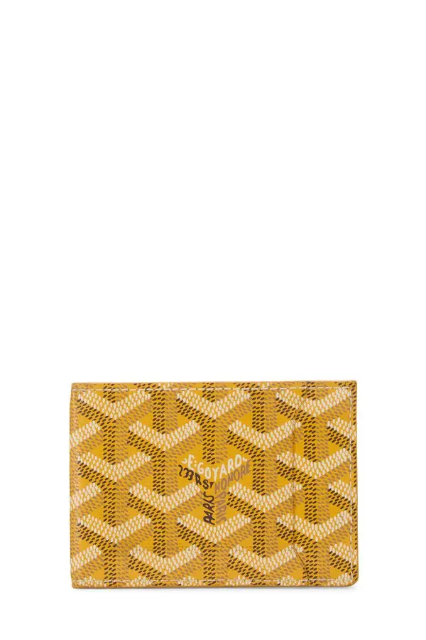 Goyard Ine Insert Victoire Card Wallet - Yellow