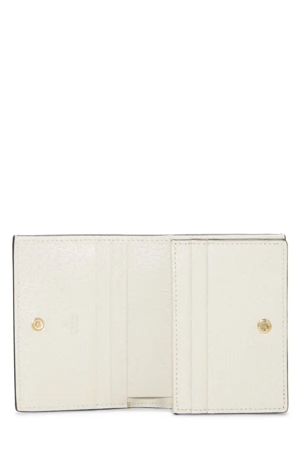 Gucci Cream Gg Supreme Ophidia French Wallet