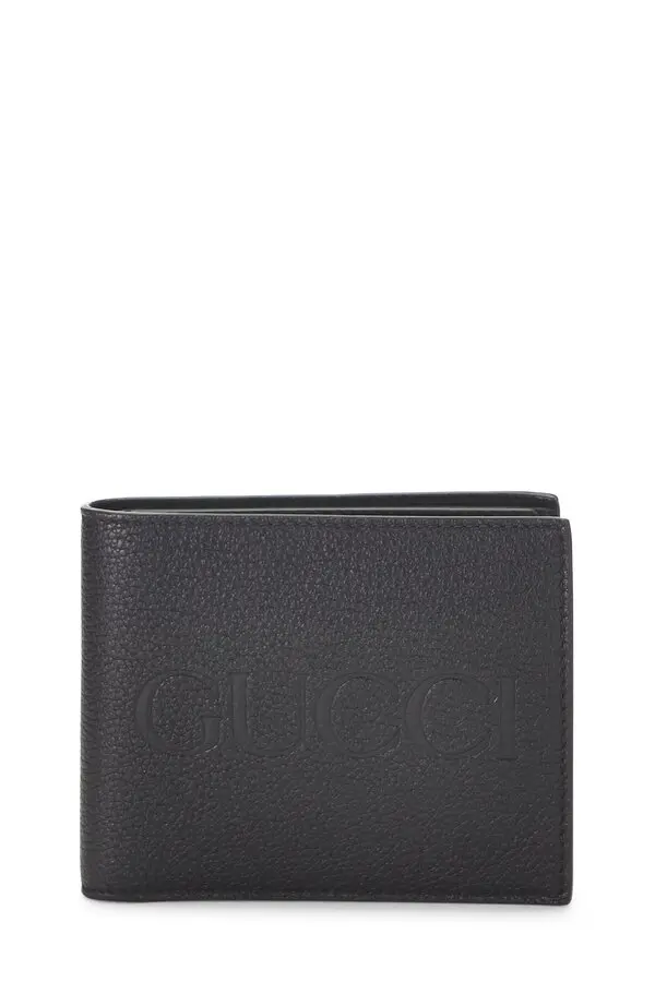 Gucci Logo Printed Bifold Wallet - Black