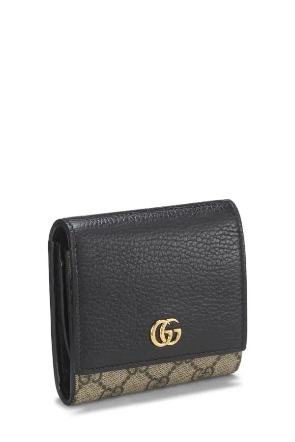 Gucci Gg Supreme Canvas Marmont Compact Wallet