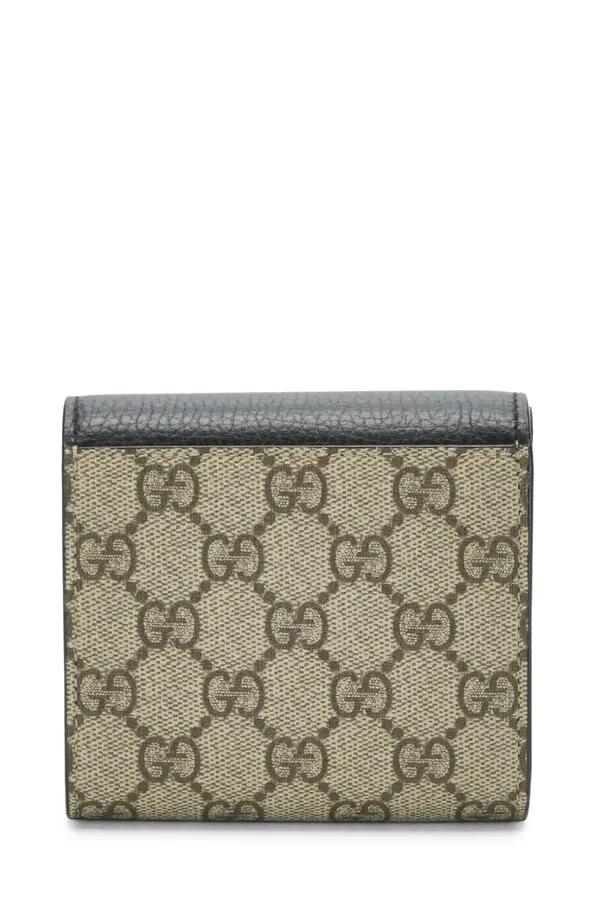 Gucci Gg Supreme Canvas Marmont Compact Wallet